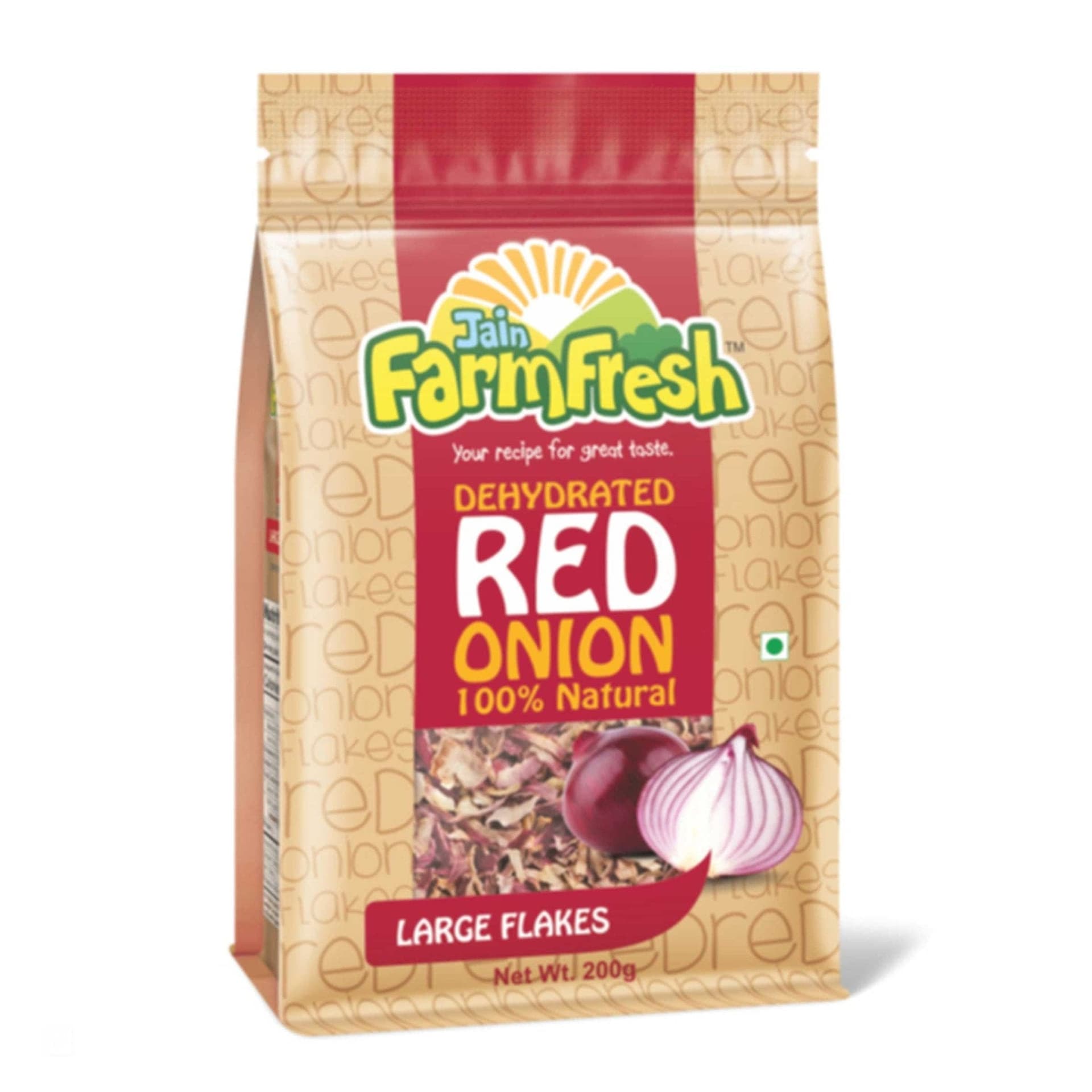 Jain Farm Fresh Dehydrated Red Onion Flakes | Jain Farm Fresh